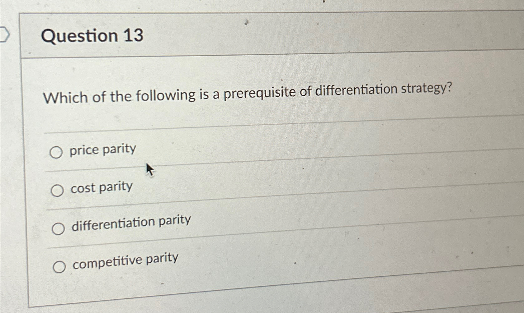 Solved Question 13Which of the following is a prerequisite | Chegg.com