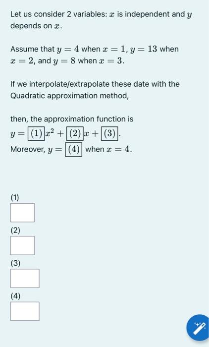 Solved Let us consider 2 variables: x is independent and y | Chegg.com