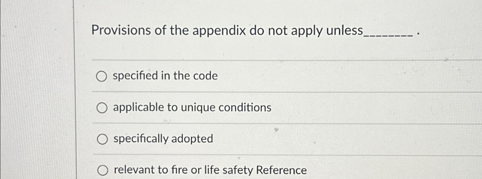 Solved Provisions of the appendix do not apply | Chegg.com