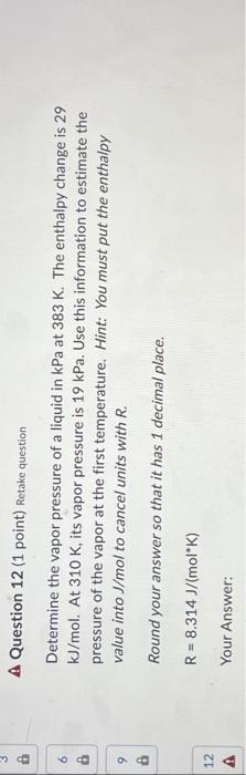 Solved A Question 12 ( 1 point) Retake question Determine | Chegg.com