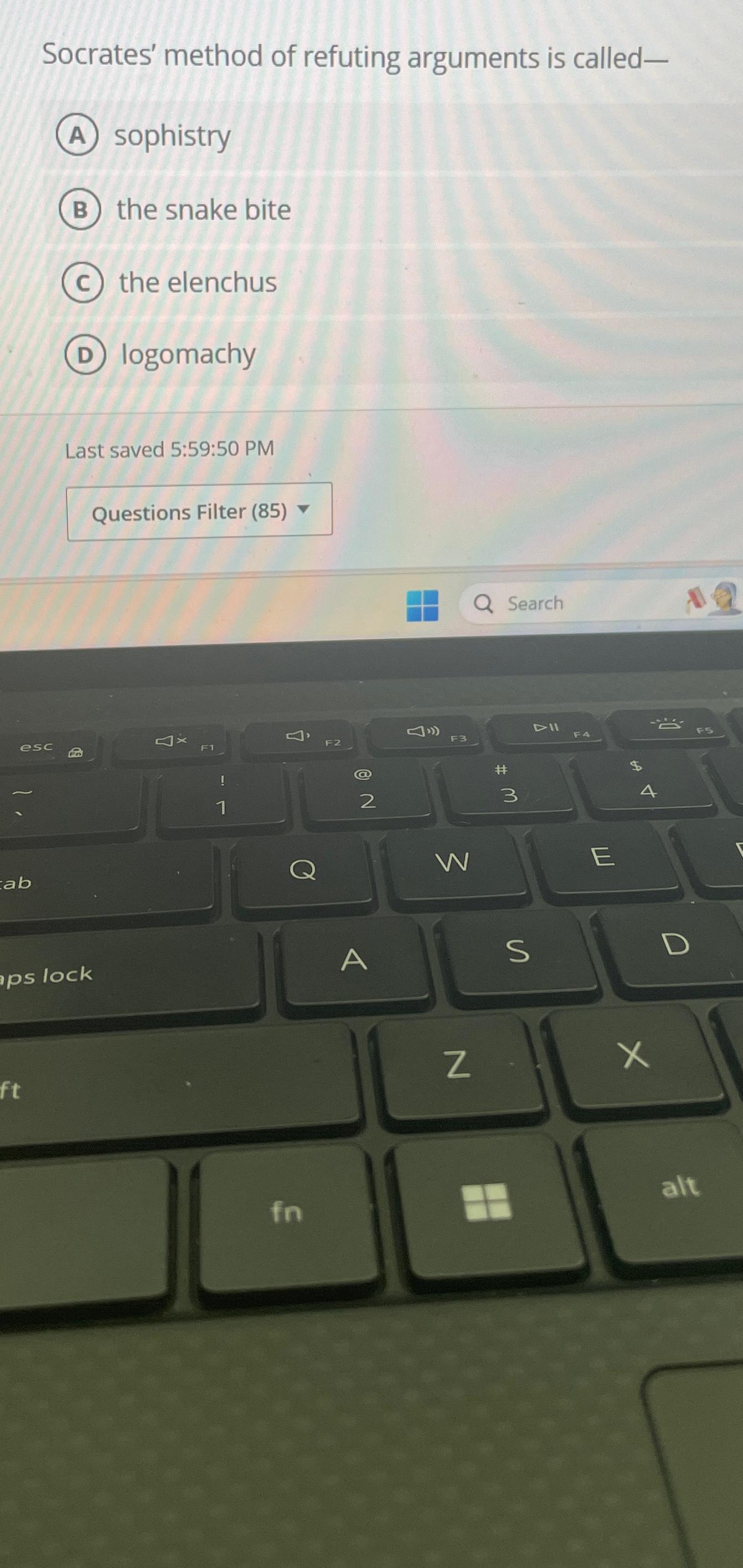 Solved Socrates' method of refuting arguments is | Chegg.com