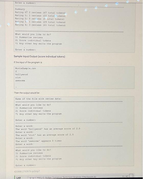 Solved 9 14 Proj 2 Rotten Tomatoes Sentiment Analysis