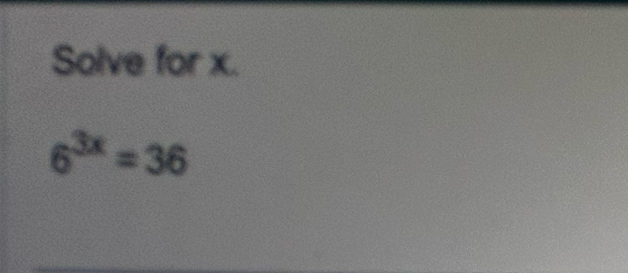 Solved Solve for x.63x=36 | Chegg.com