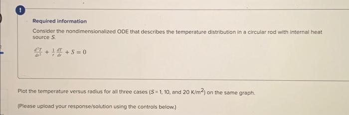 Solved Required information Consider the nondimensionalized | Chegg.com