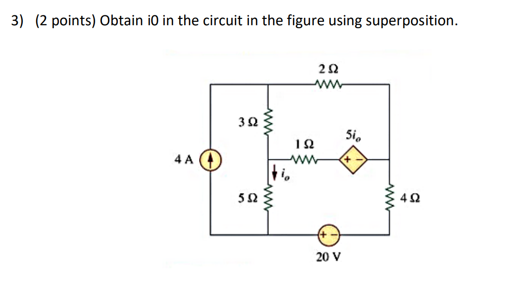 Solved Obtain i0 ﻿in the circuit in the figure using | Chegg.com