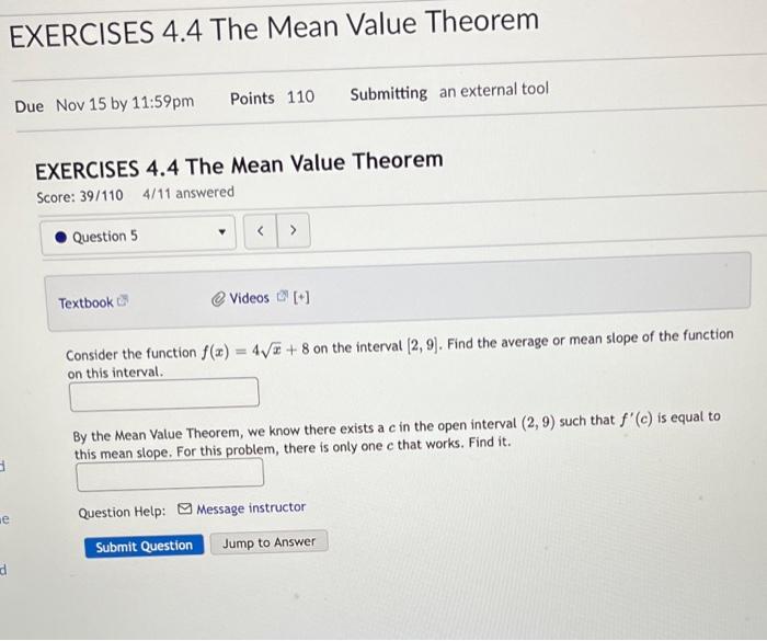 Solved Consider the function f(x)=4x+8 on the interval | Chegg.com