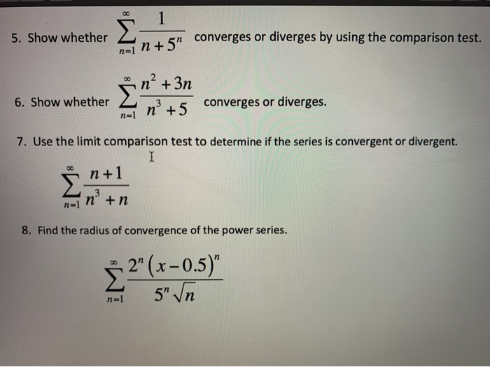 Solved 1. What does it mean that the sequence a, converges? | Chegg.com