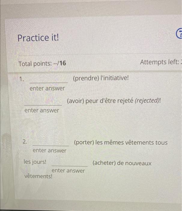 Practice it! Total points: −/16 Attempts left: Adam | Chegg.com
