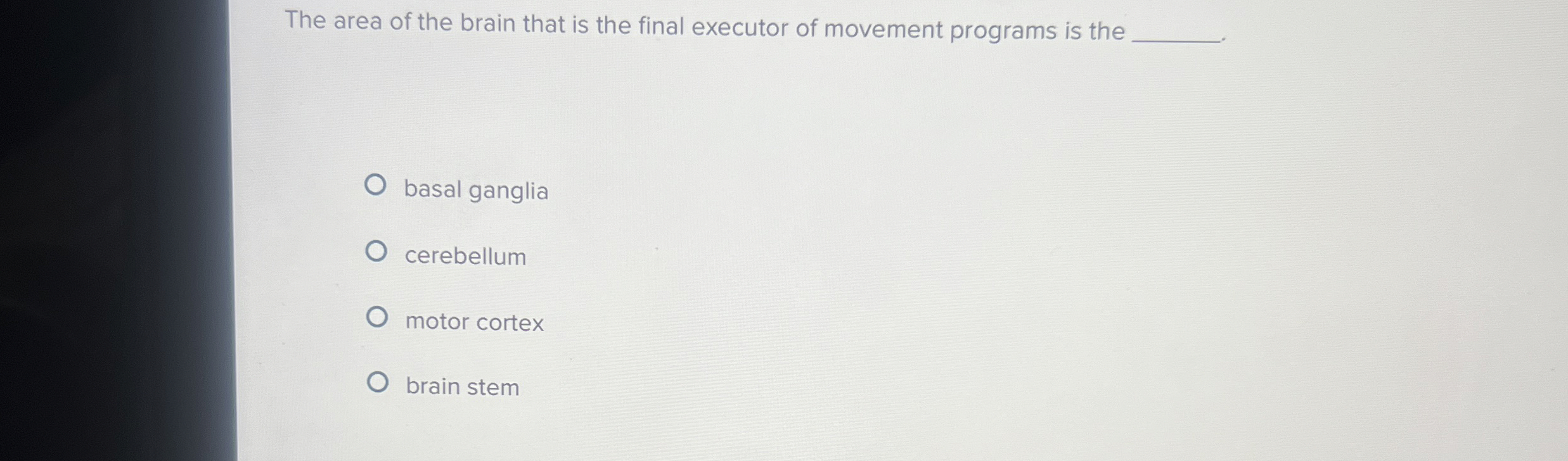 Solved The area of the brain that is the final executor of | Chegg.com