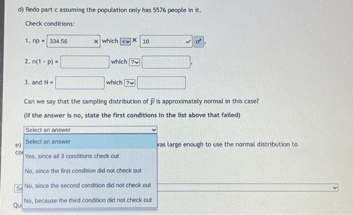 Solved b) Redo part a assuming p has increased to 87%. Check | Chegg.com
