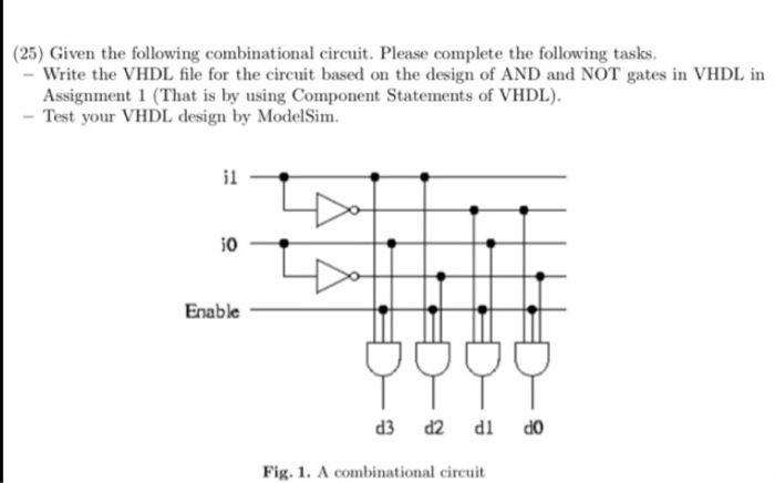 (25) Given the following combinational circuit. | Chegg.com
