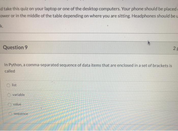Solved ld take this quiz on your laptop or one of the | Chegg.com
