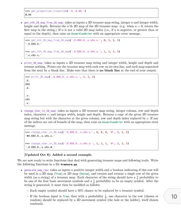 Solved Now that we know a bit about treasure map strings and | Chegg.com