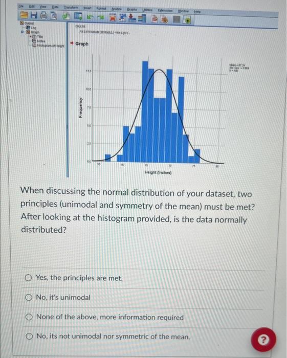 Solved When discussing the normal distribution of your | Chegg.com