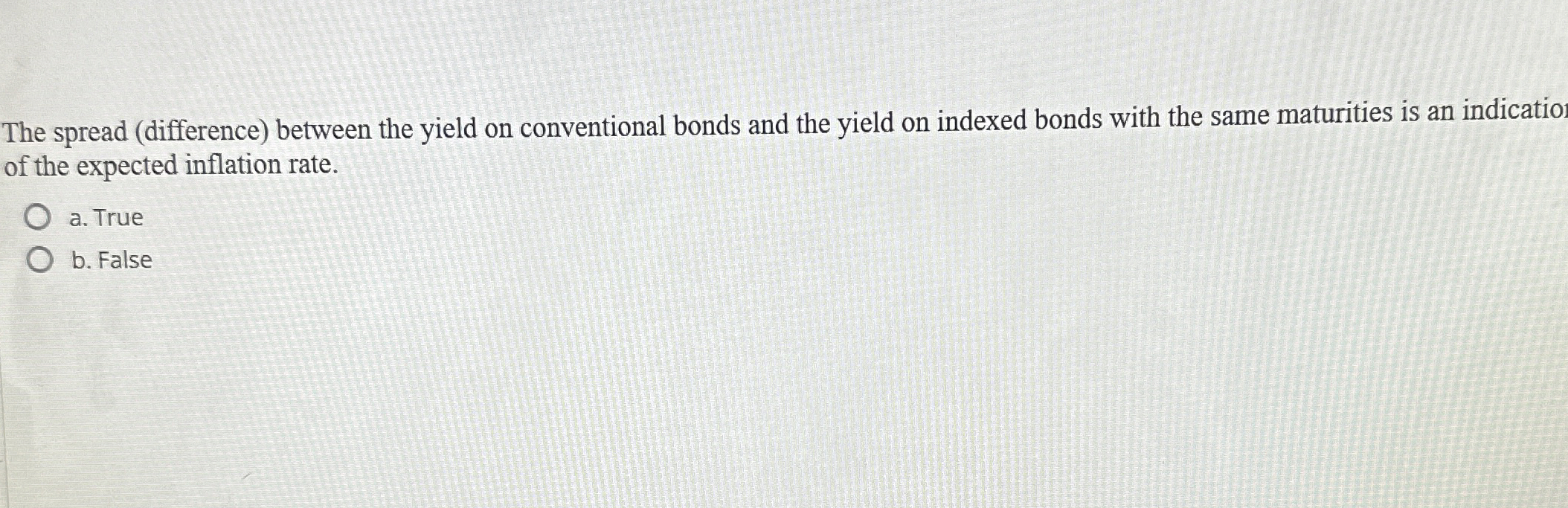 Solved The spread (difference) ﻿between the yield on | Chegg.com