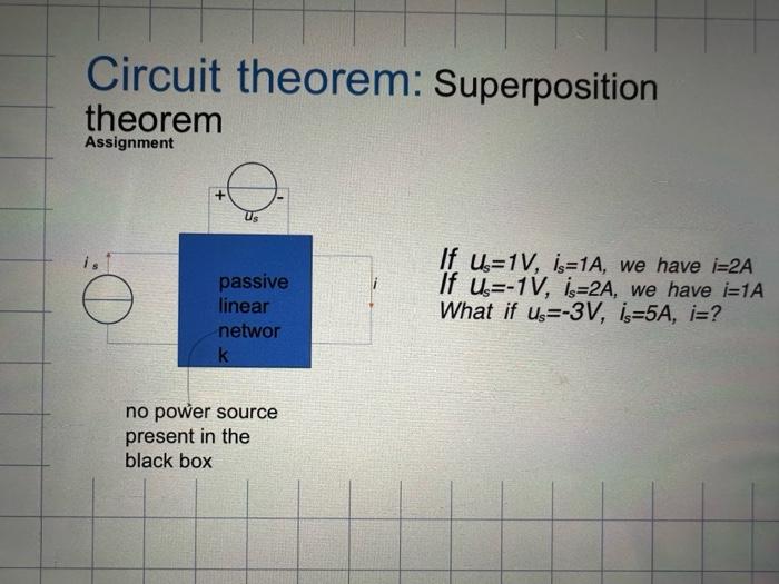 Solved Circuit theorem: Superposition theorem Assignment If | Chegg.com