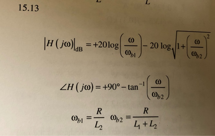 Solved 15.13 Derive the transfer function (ratio of output | Chegg.com