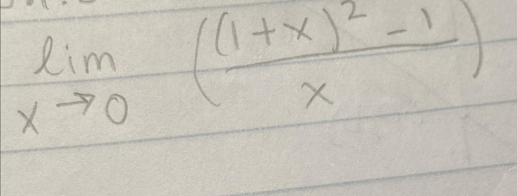 Solved What is the limit as X approaches zero of (1+x) | Chegg.com