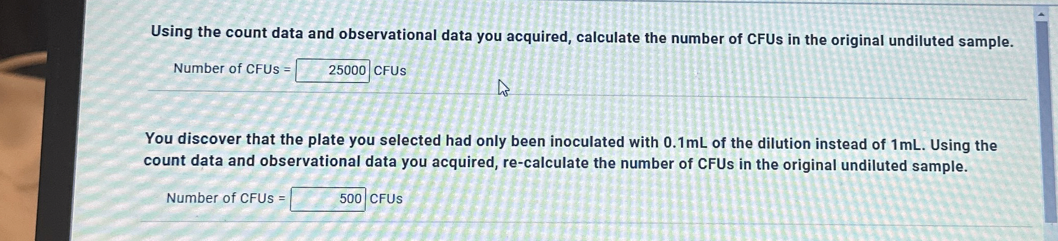 Solved Using the count data and observational data you | Chegg.com