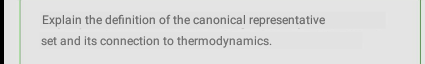 Solved Explain the definition of the canonical | Chegg.com