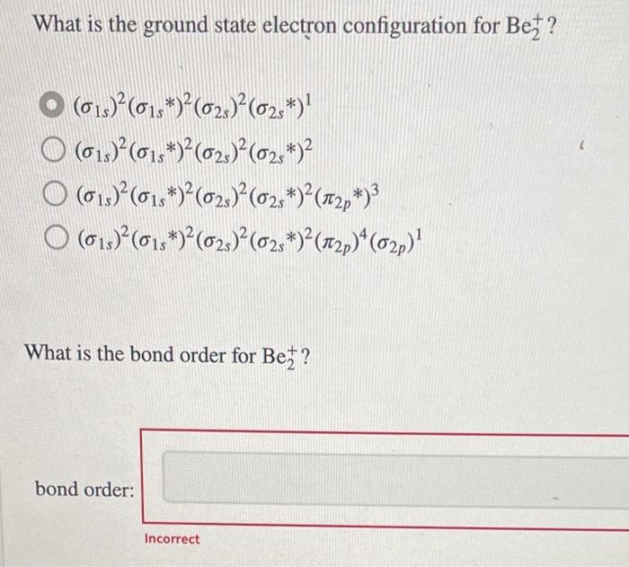 Solved What is the ground state electron configuration for | Chegg.com