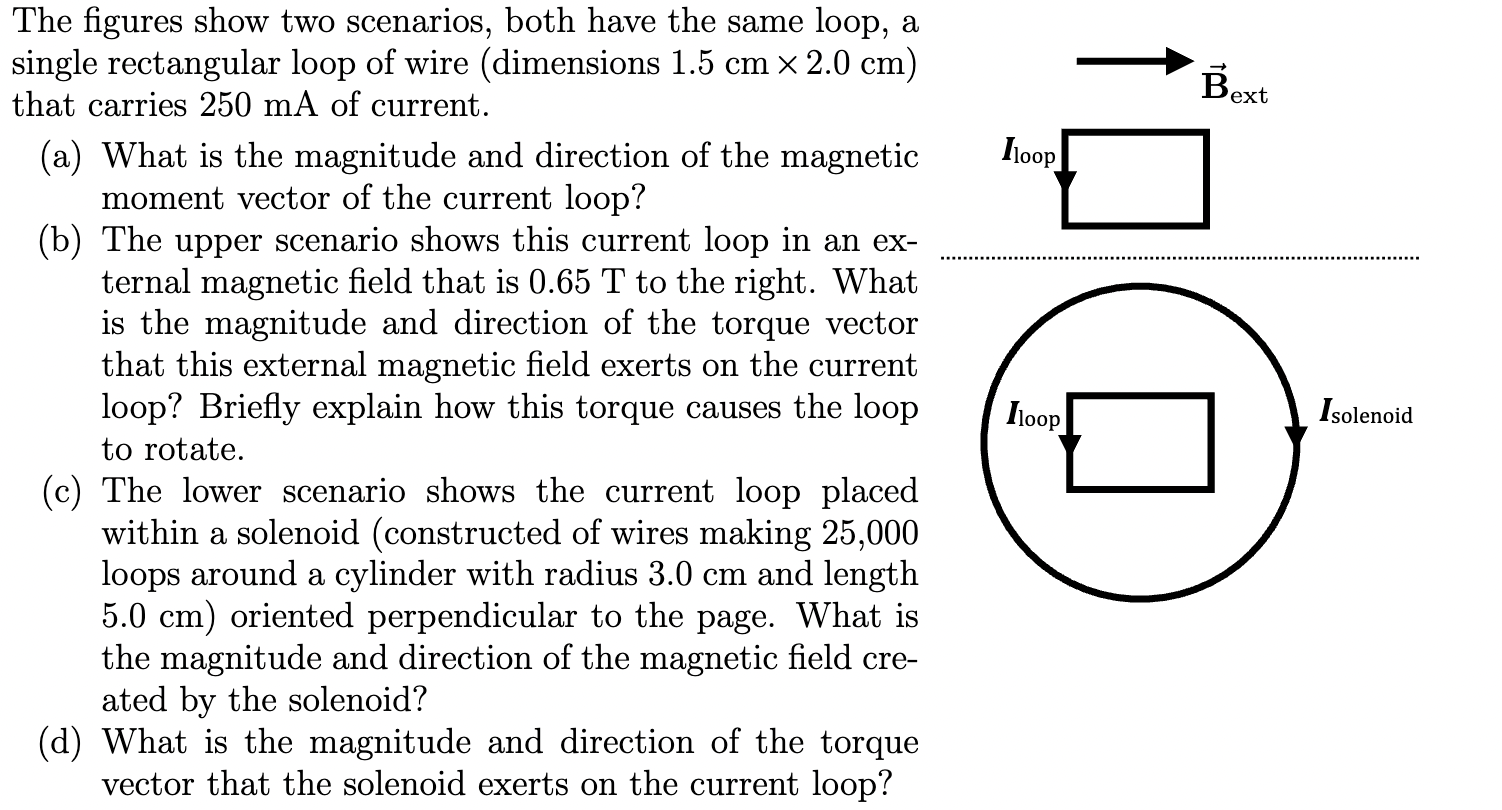 Solved The figures show two scenarios, both have the same | Chegg.com
