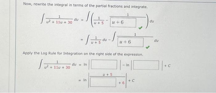 [Solved]: Now, rewrite the integral in terms of the partial