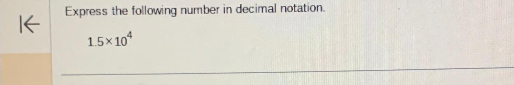 Solved Express the following number in decimal | Chegg.com
