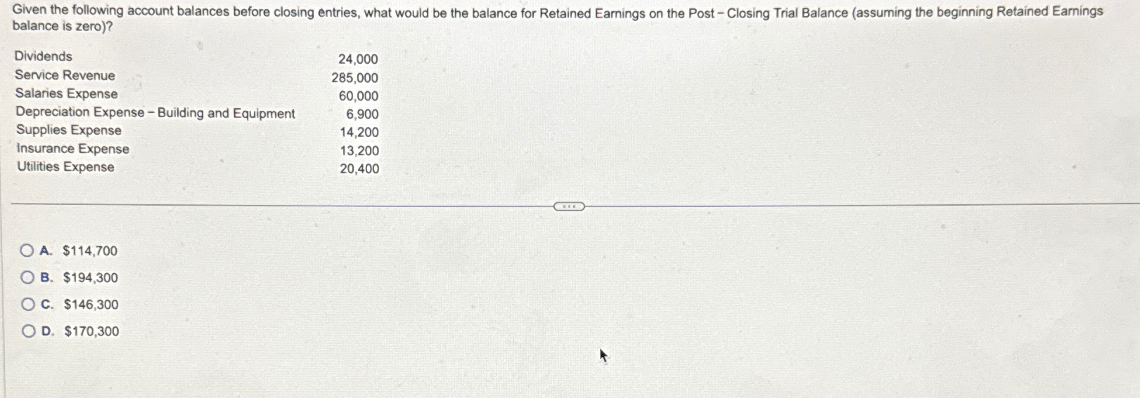 Solved Given the following account balances before closing | Chegg.com