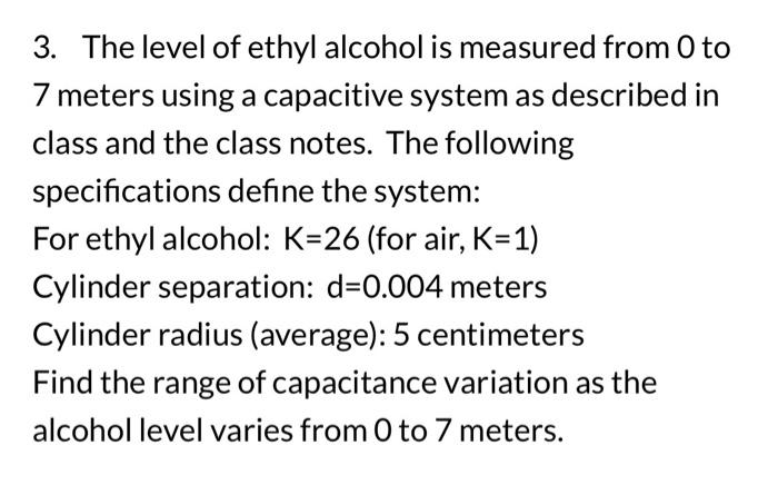 Solved 3. The level of ethyl alcohol is measured from 0 to 7 | Chegg.com