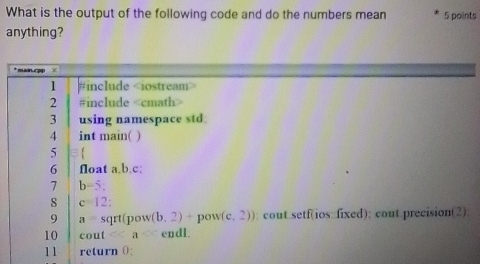 Solved What is the output of the following code and do the | Chegg.com