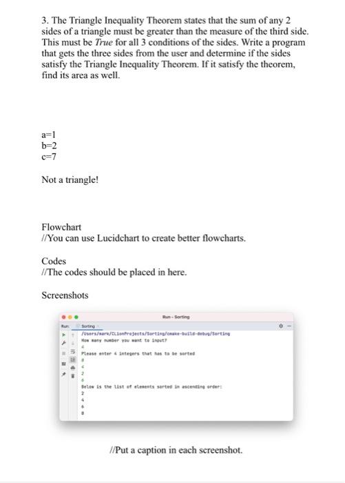 Solved General Instruction: Write down the flowchart, codes, | Chegg.com