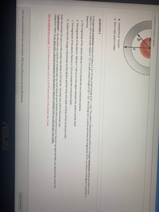 Solved Question Completion Status Q1 Conductor Q2 = -201 But | Chegg.com