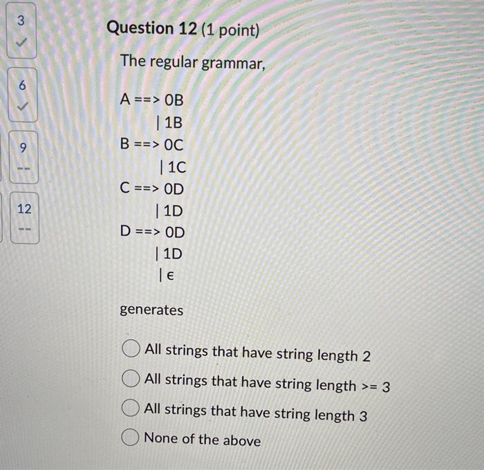 Solved The regular grammar, | Chegg.com