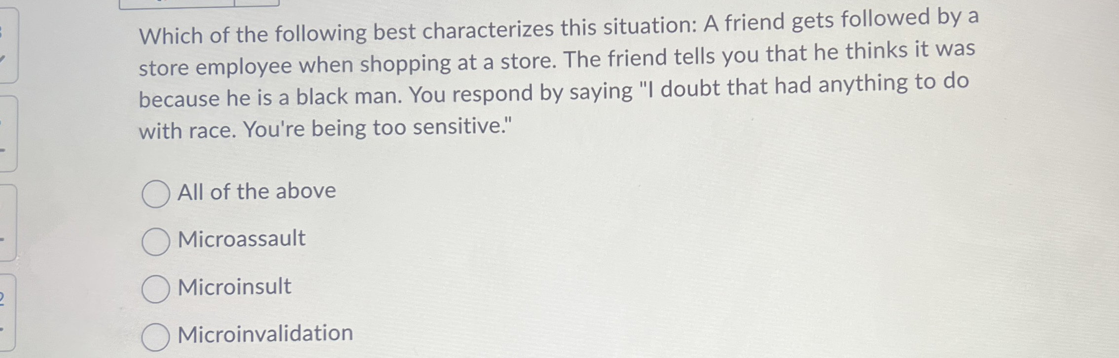 Solved Which of the following best characterizes this | Chegg.com