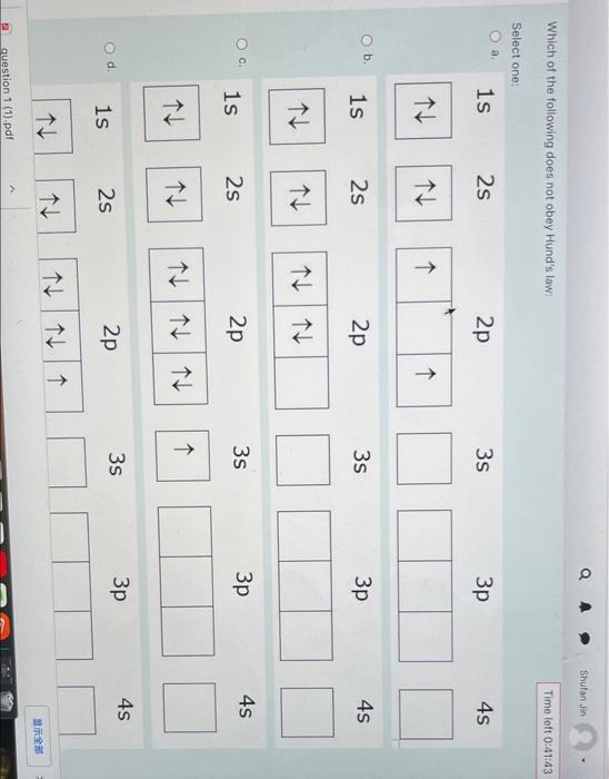 Solved An atom with the valence shell configuration 482 4p5 | Chegg.com