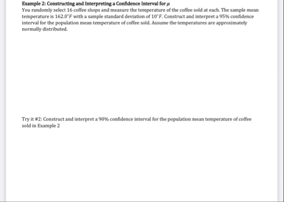 Solved Example 2: Constructing and Interpreting a Confidence | Chegg.com