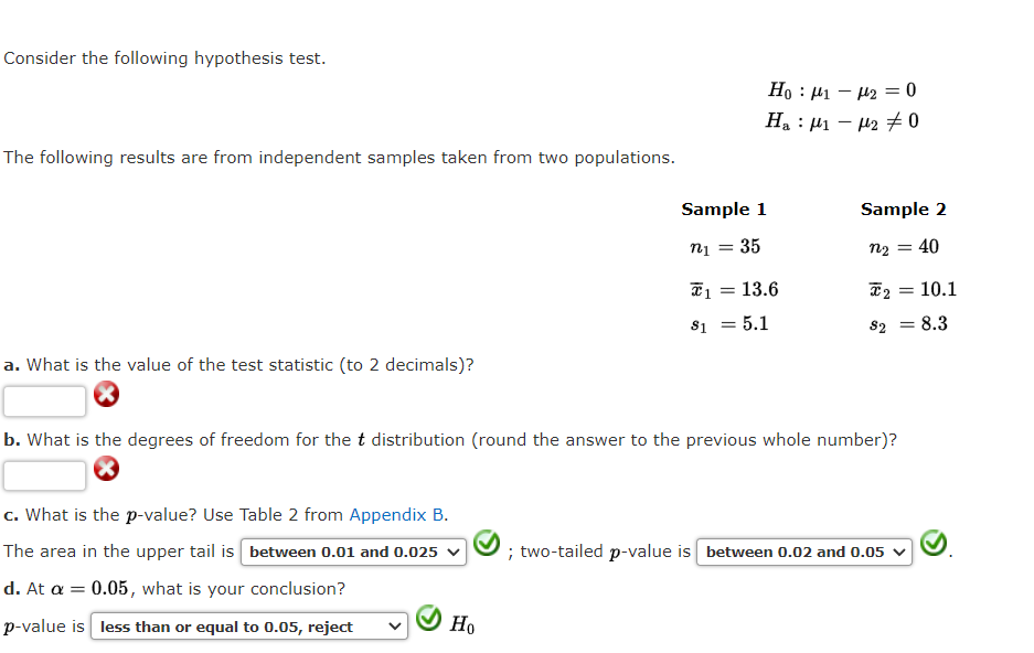 Solved Consider the following hypothesis | Chegg.com
