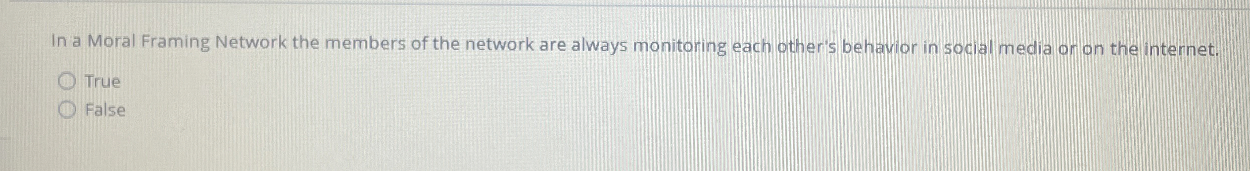 Solved In a Moral Framing Network the members of the network | Chegg.com