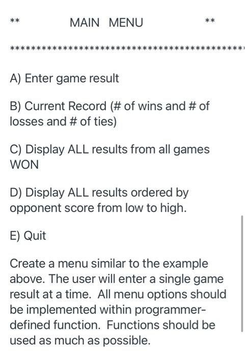 Solved Game Scores Assignment Outcomes • Demonstrate The 