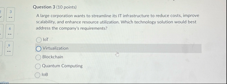 Solved Question 3 (10 ﻿points)3A large corporation wants to | Chegg.com