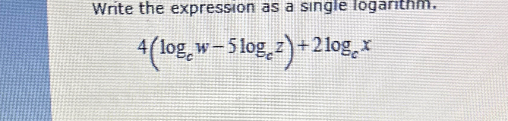 Solved Write the expression as a single | Chegg.com