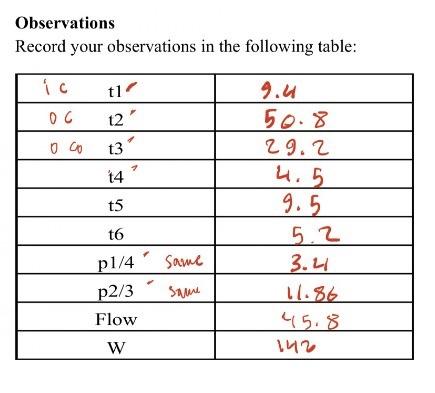 Observations Record your observations in the | Chegg.com