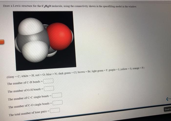 Solved Draw a Lewis structure for the C,H, molecule using | Chegg.com