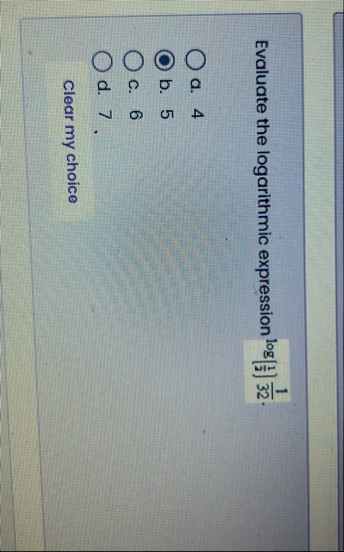 Solved Evaluate the logarithmic expression | Chegg.com