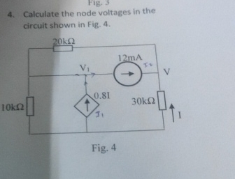 Solved Calculate the node voltages in the circuit shown in | Chegg.com