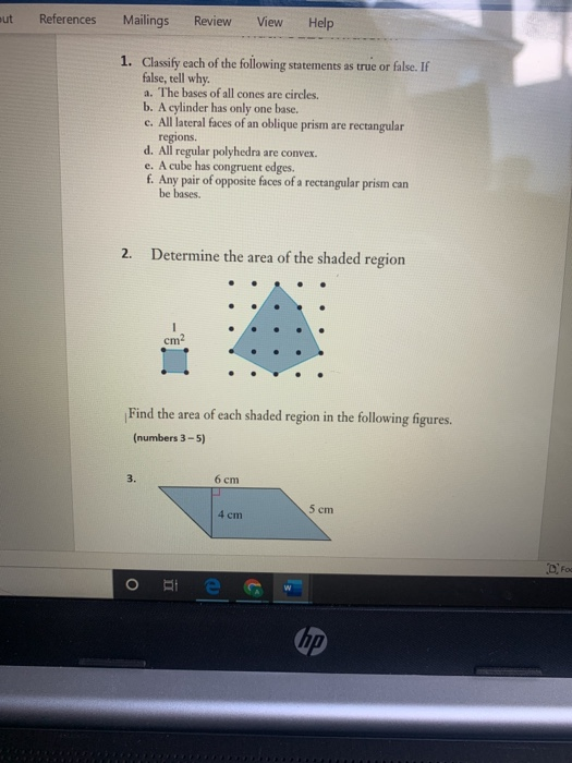 Solved Out References Mailings Review View Help 1 Classify