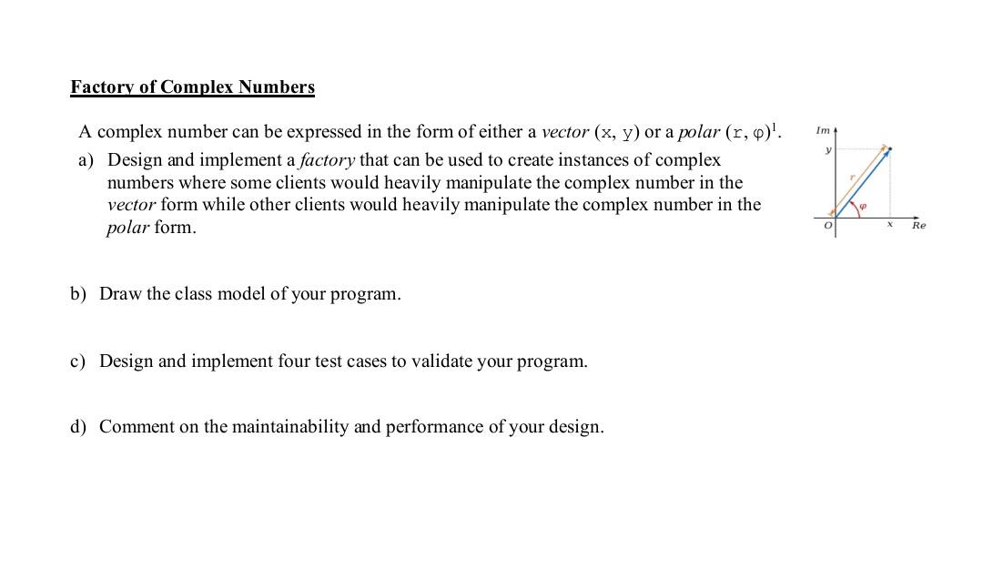 Solved Factory of Complex Numbers Im ע A complex number can | Chegg.com