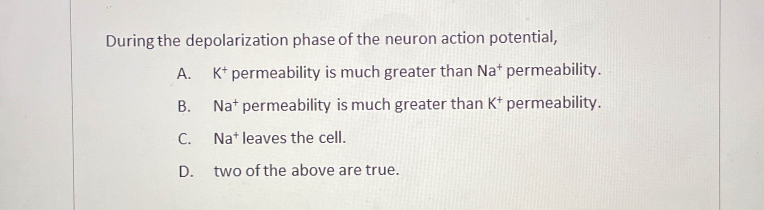 Solved During The Depolarization Phase Of The Neuron Action