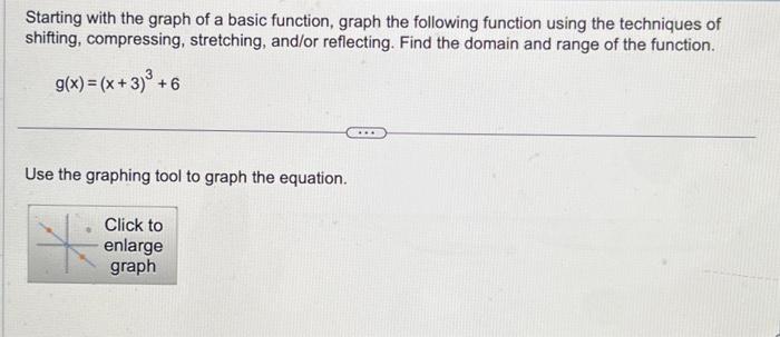 Solved Starting With The Graph Of A Basic Function Graph 9924